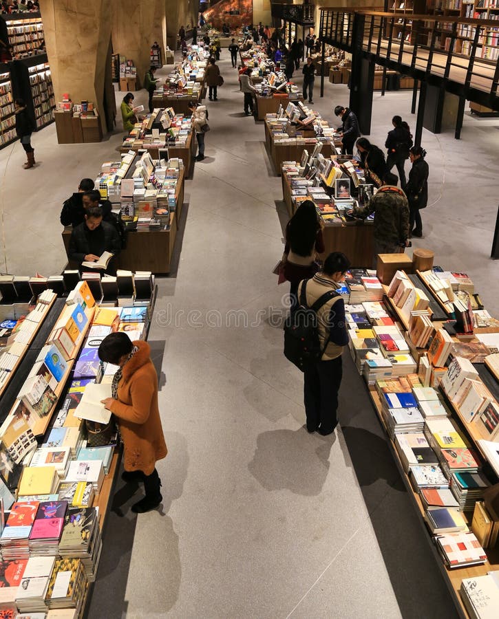 The Big Bookstore in Chengdu, China Editorial Stock Photo - Image of ...