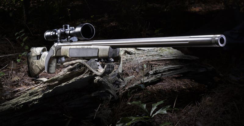 Big Bore Inline Muzze Loading Rifle Stock Image - Image of hunting ...