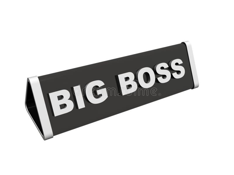 Big Boss stock photo. Image of business, black, position - 8222004