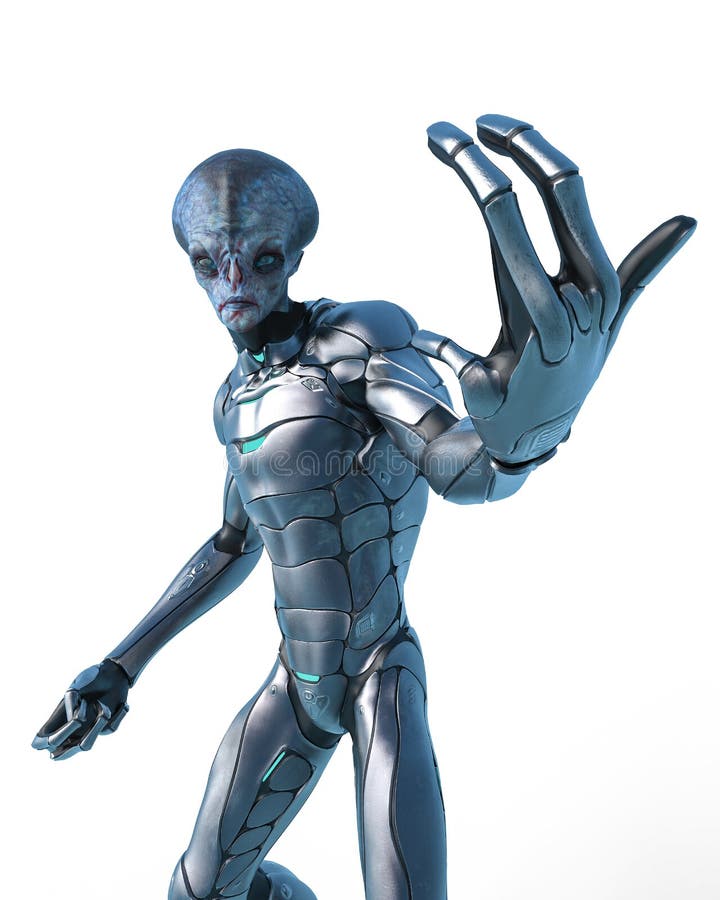 Big boss grey alien stock illustration. Illustration of intelligence ...