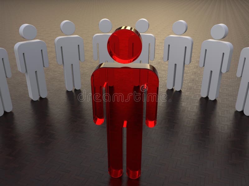 Car Standing Out of the Crowd Stock Illustration - Illustration of ...