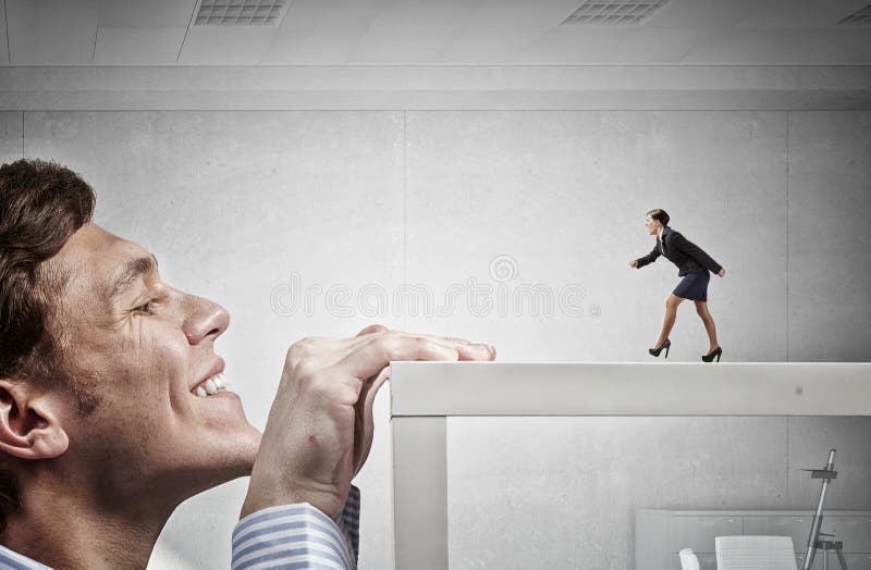 He is big boss stock photo. Image of power, small, career - 66495628