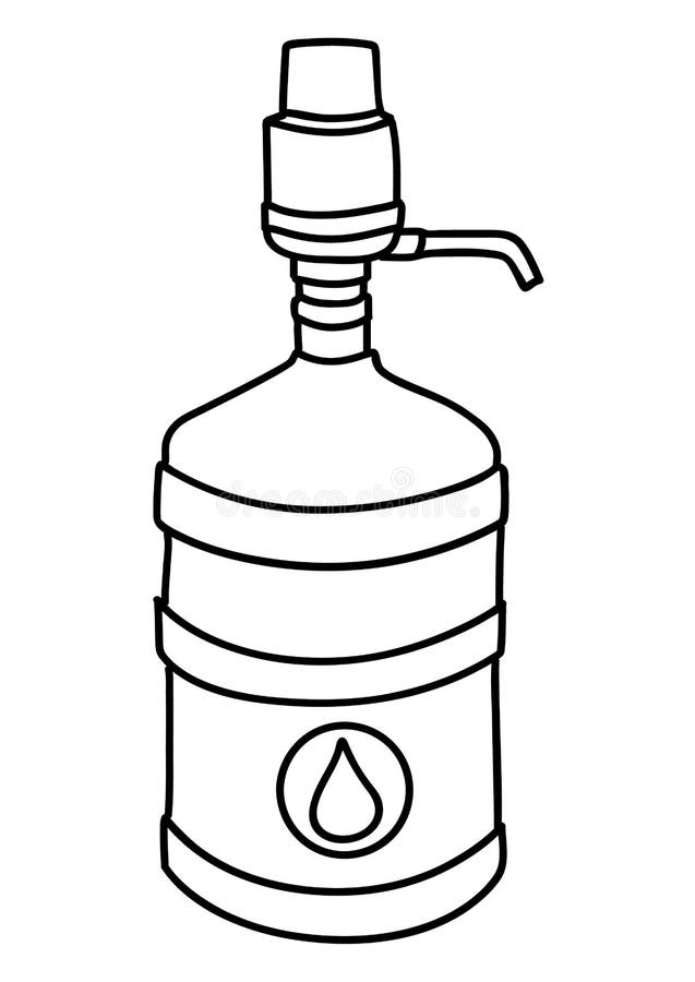 Gallon Plastic Bottle Pump Stock Illustrations – 774 Gallon Plastic ...