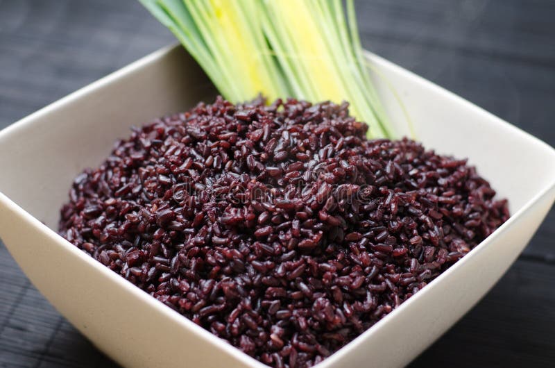 Cooked red rice stock photo. Image of organic, bowl, brown - 59709330