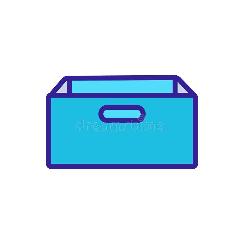 Big Box Icon Vector. Isolated Contour Symbol Illustration Stock Vector ...