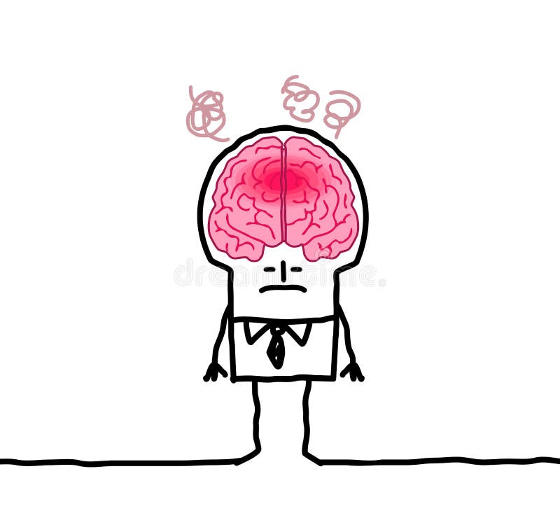 Big Brain Man & Excellence Stock Vector - Illustration of brain, great ...