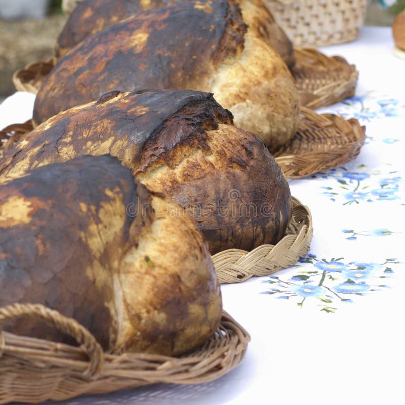 Big breads stock image. Image of cutting, background - 76235063