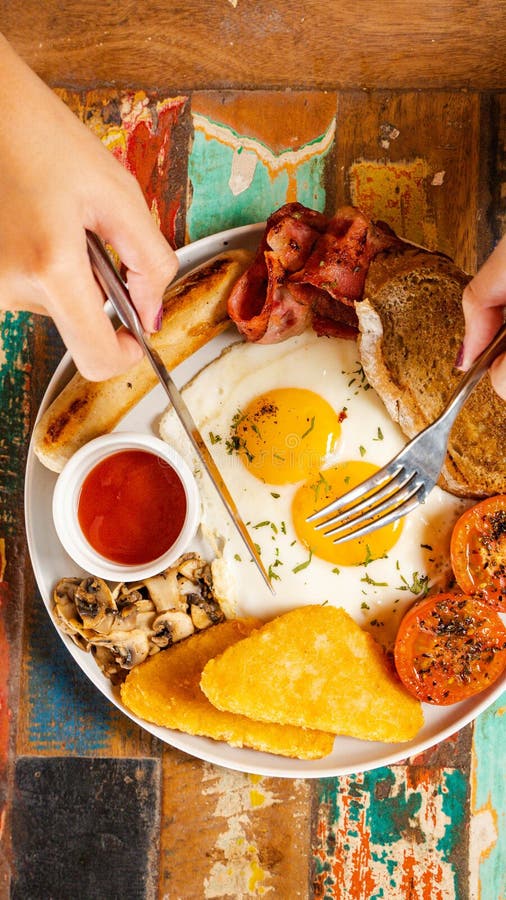Big breakfast stock photo. Image of bigbreakfast, breakfast - 350124584