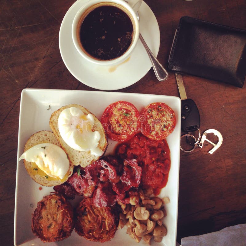 Big breakfast editorial stock image. Image of poached - 42875219