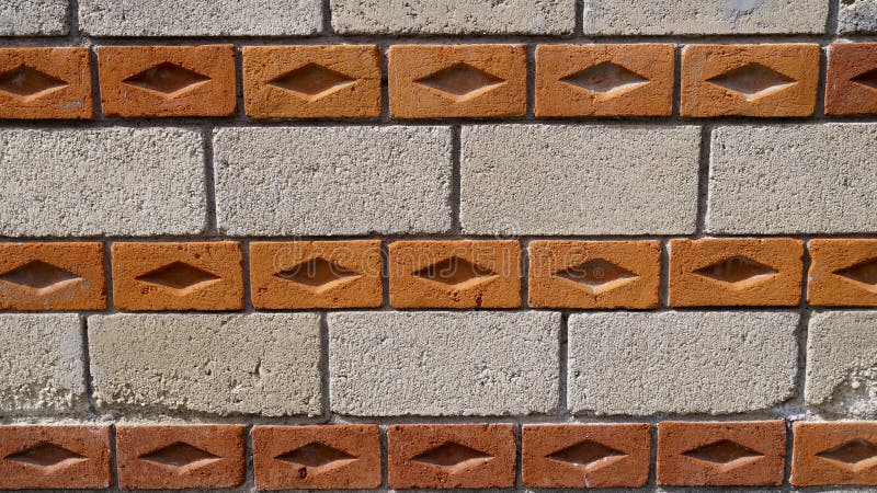 Big Bricks and Side Orange Bricks Pattern Texture Background Stock ...