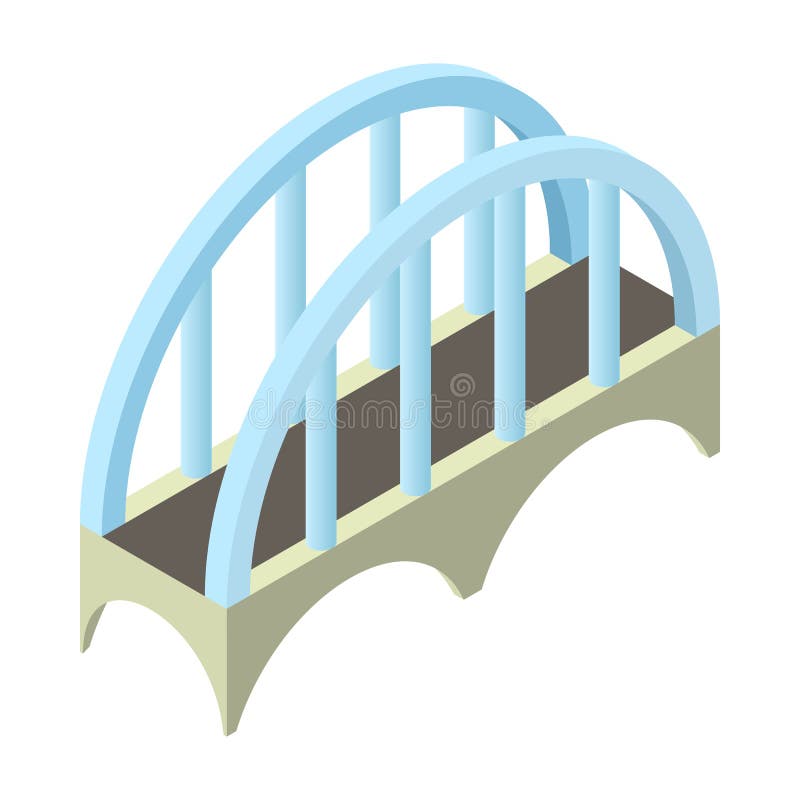 Big Bridge Icon, Cartoon Style Stock Vector - Illustration of crossing ...