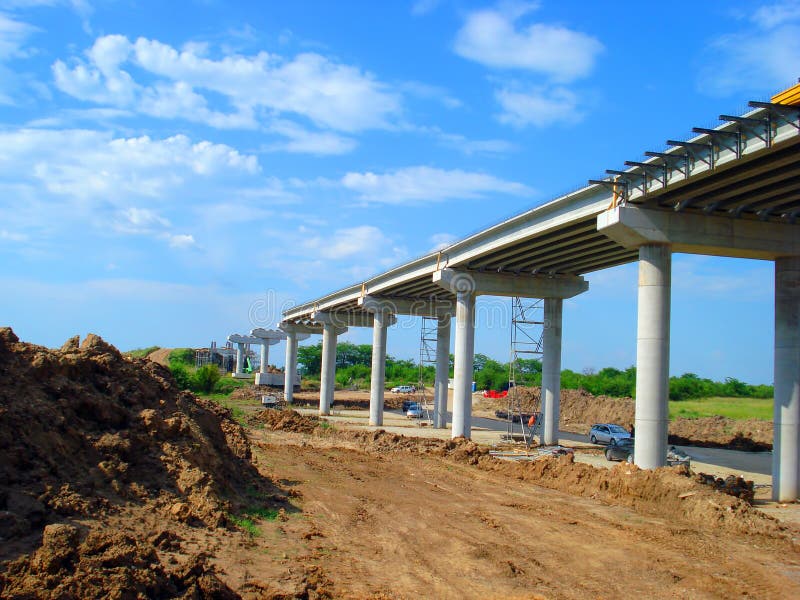 Bridge work in progress stock image. Image of bridge - 111992763