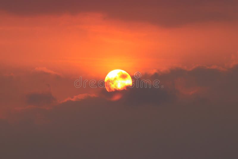 Big Bright Sun on Sky Background Stock Image - Image of shine, sunrise ...