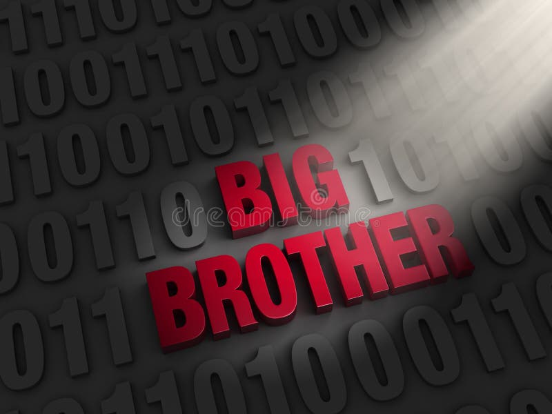 Big Brother Dans Le Code Informatique Illustration Stock - Illustration ...