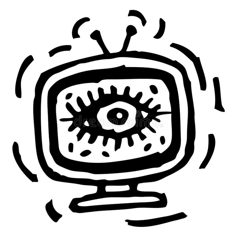 Big brother television stock vector. Illustration of electronic - 10186118