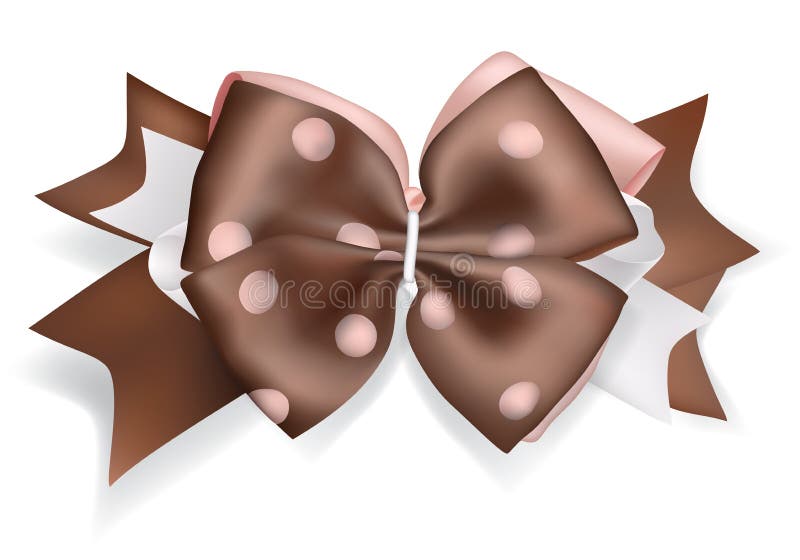 Big brown bow stock vector. Illustration of love, shiny - 55336814