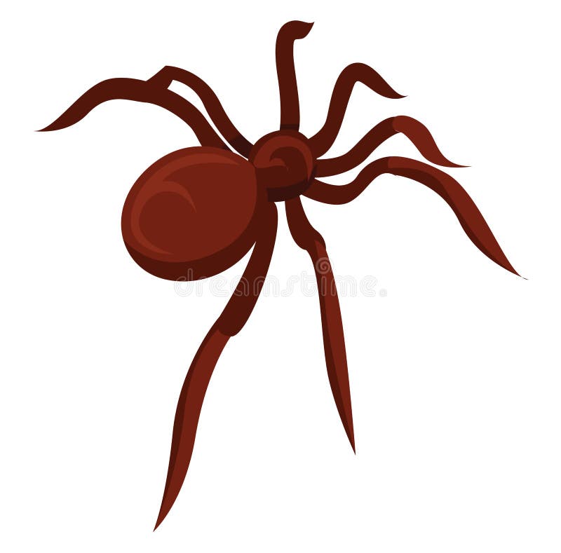 Big Brown Spider, Illustration, Vector Stock Illustration ...