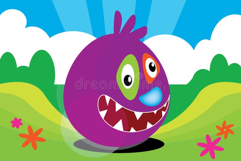 Big Bruce the Bounce Monster Stock Illustration - Illustration of ...
