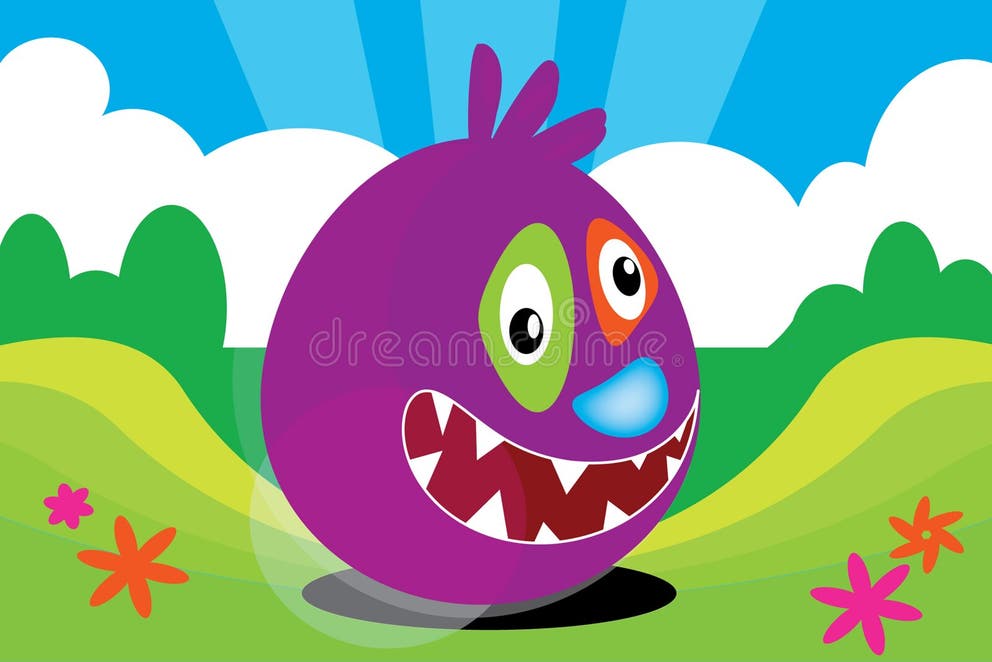 Big Bruce the Bounce Monster Stock Illustration - Illustration of ...