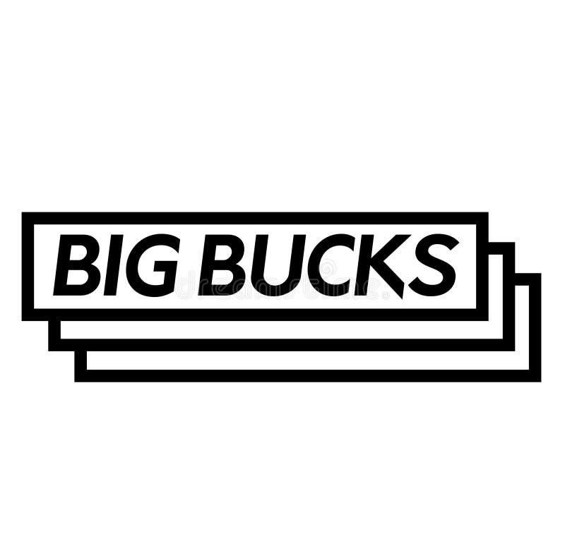 Big Bucks Stock Illustrations – 178 Big Bucks Stock Illustrations ...