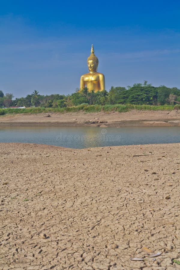 Big Buddha at Wat Muang, Thailand Stock Image - Image of field, faith ...