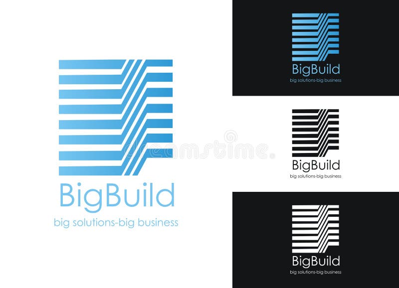 Big Build stock vector. Illustration of estate, sign - 22532227
