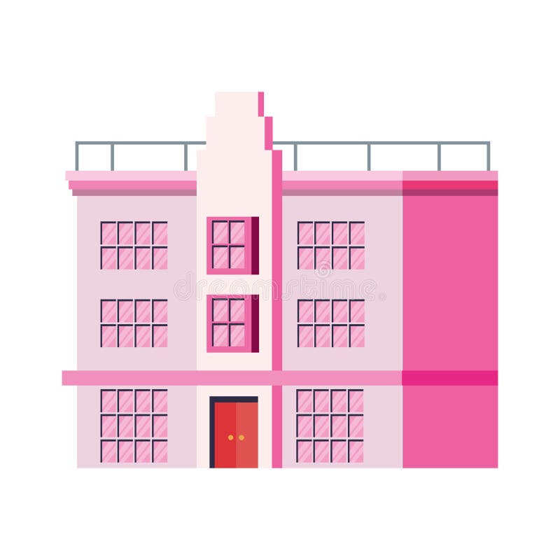 Big Building Architecture Structure Design Stock Illustration ...