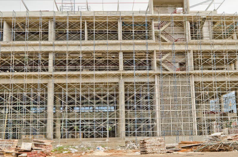 Big building construction stock image. Image of line - 21684005