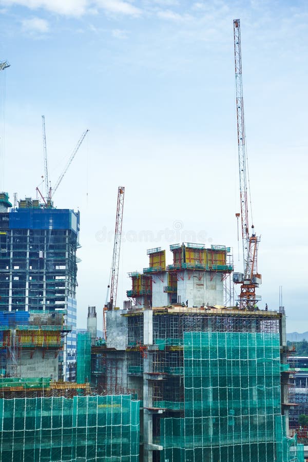 Big building construction stock image. Image of metal - 21766269