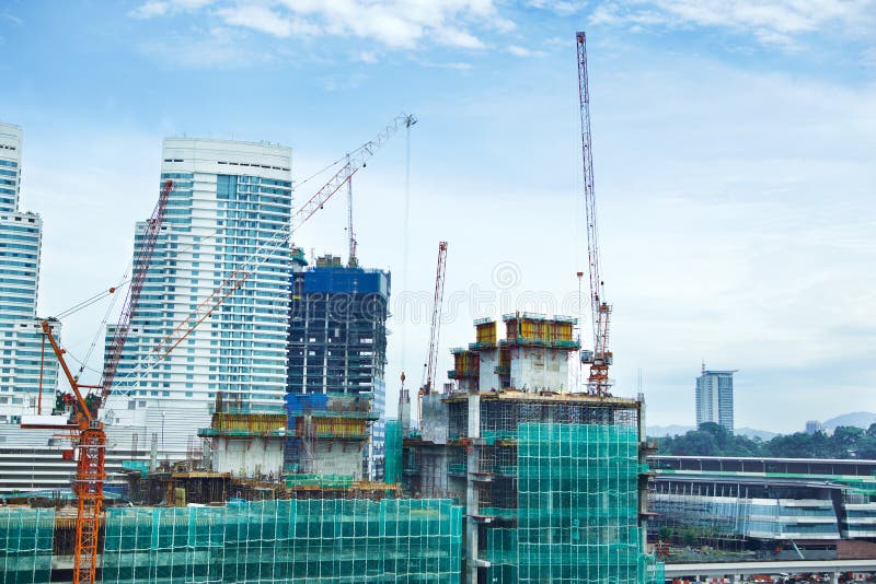 Big building construction stock photo. Image of industry - 21767656