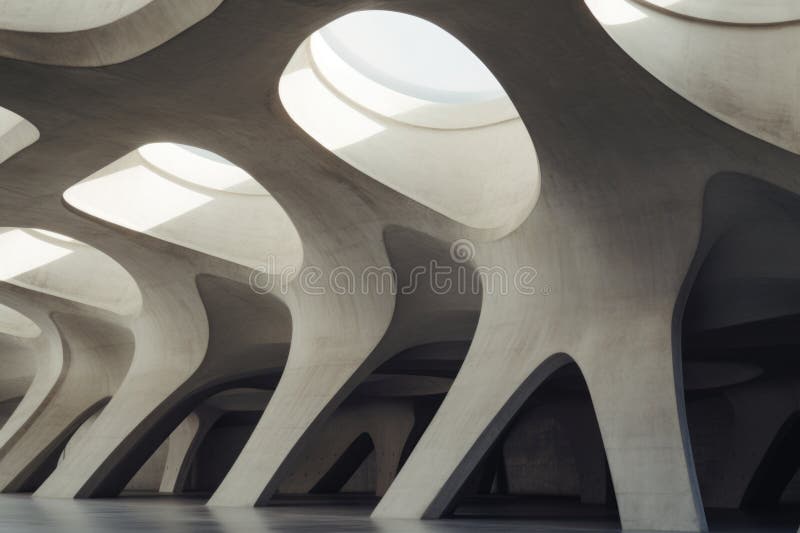 A Big Building with Many Arches, Suitable for Architectural or ...