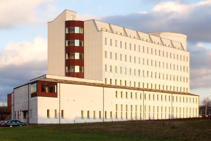 Big Building School or University and Blue Sky Stock Photo - Image of ...