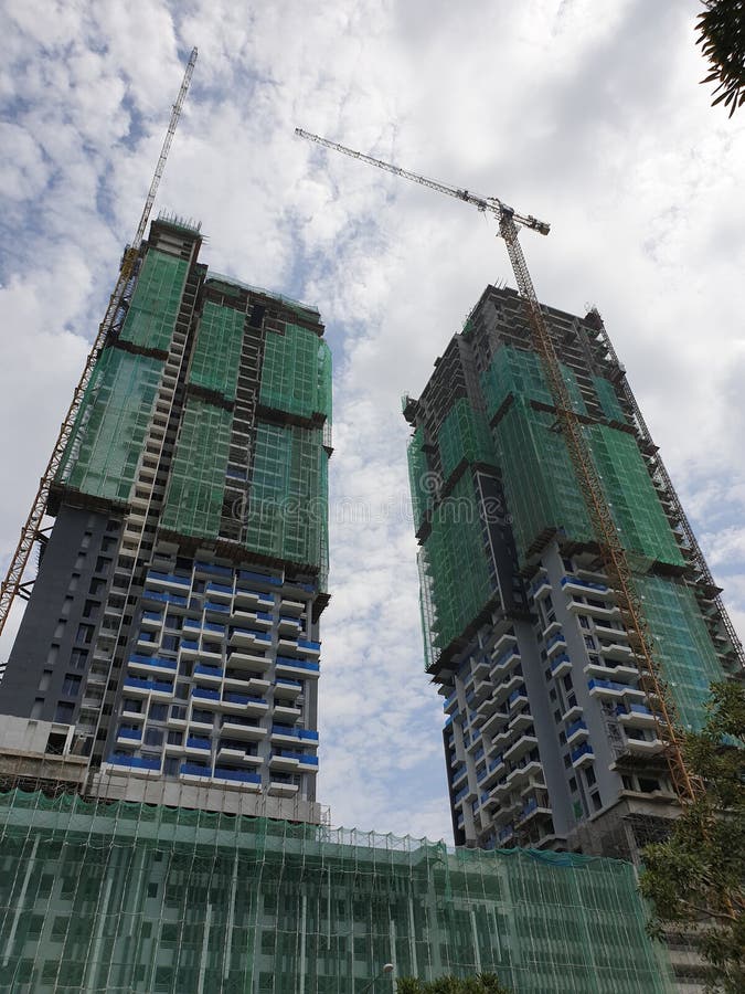 The Big Building that Still Under Construction Stock Photo - Image of ...