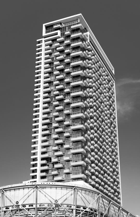 Big Building on a Street of Chicago Downtown Stock Image - Image of ...