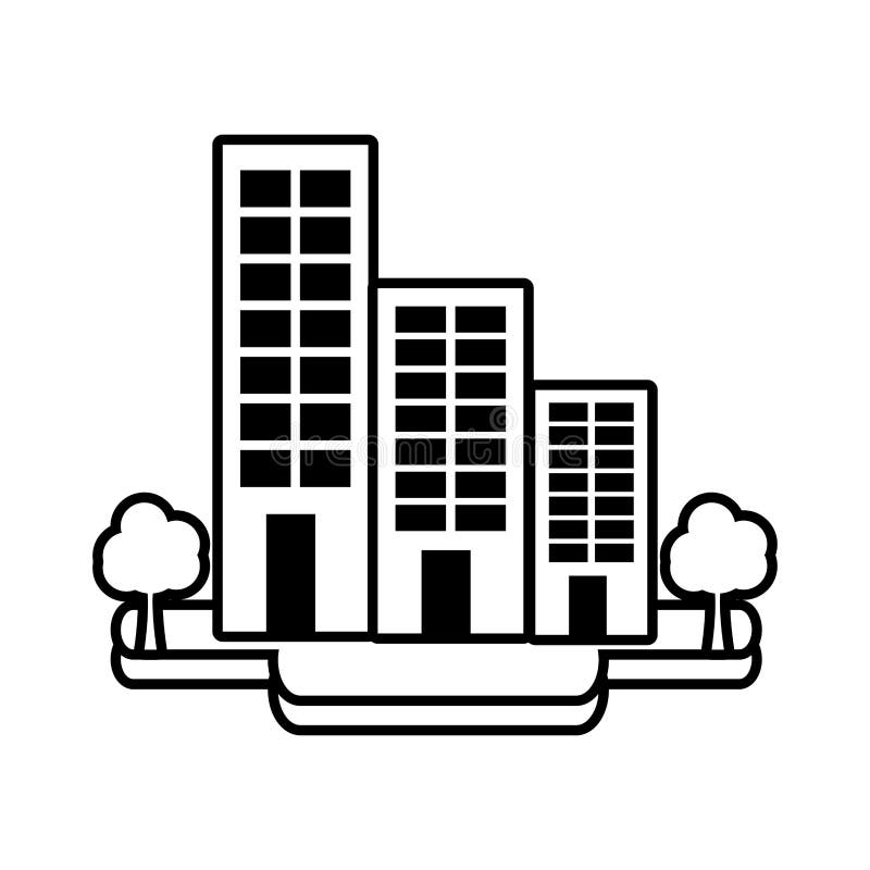 Big building style icon stock vector. Illustration of cityscape - 81935334