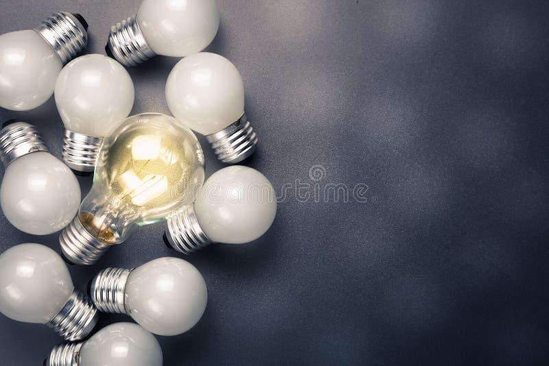Big Bulb Glowing stock image. Image of innovative, head - 92486309