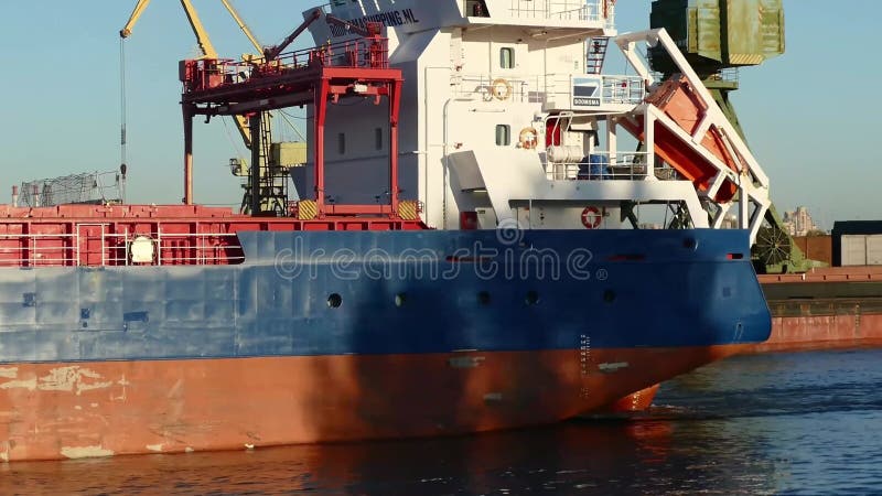 Big bulb of a ship. stock footage. Video of view, transportation ...