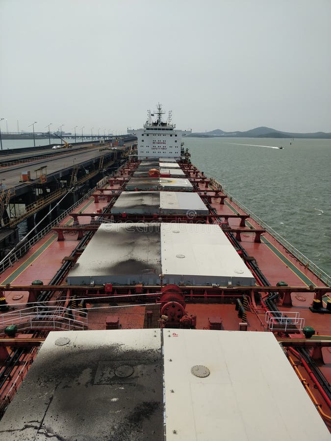 Big Bulk Carrier Ship Loading at the Gladstone Port Australia Stock ...