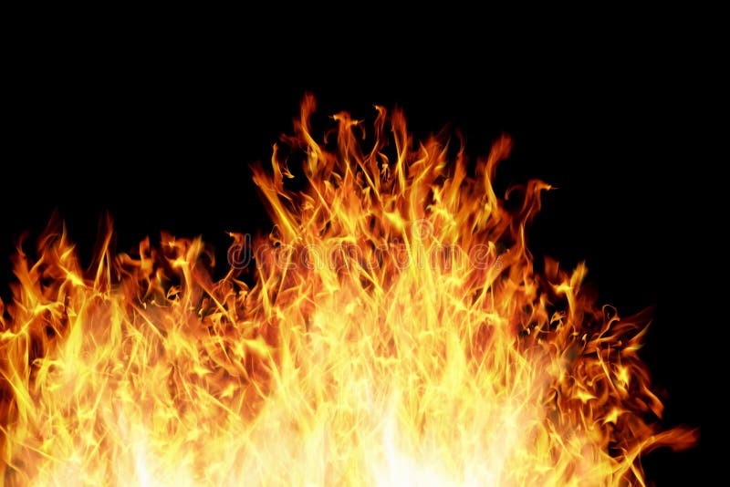 Big Burning Fire for Design Stock Photo - Image of fire, ball: 95599544
