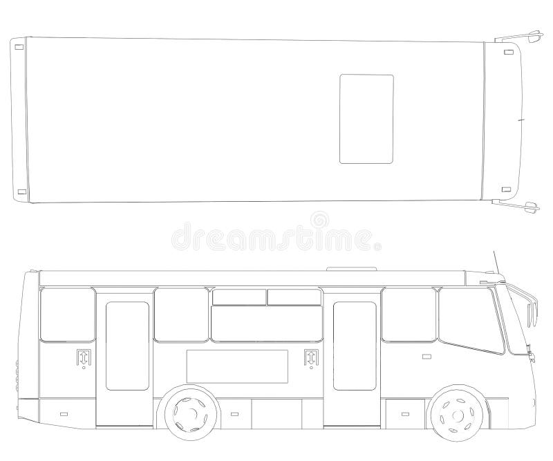 Bus Wire Frame Stock Illustrations – 86 Bus Wire Frame Stock ...