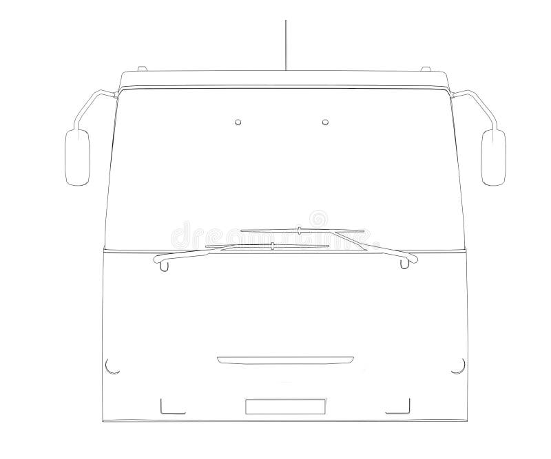 Bus Wire Frame Stock Illustrations – 86 Bus Wire Frame Stock ...