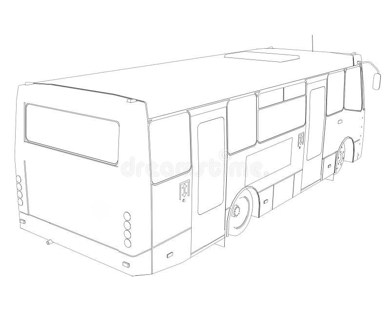Bus Wire Frame Stock Illustrations – 86 Bus Wire Frame Stock ...