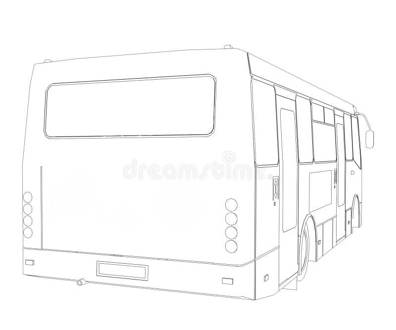 Bus Wire Frame Stock Illustrations – 87 Bus Wire Frame Stock ...