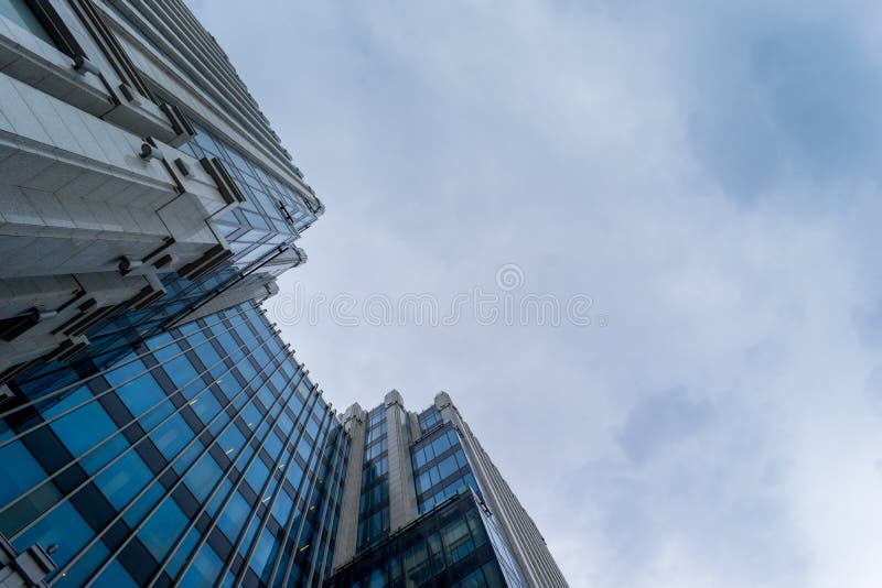 Big Business Building in the Grey Sky Stock Photo - Image of landmark ...