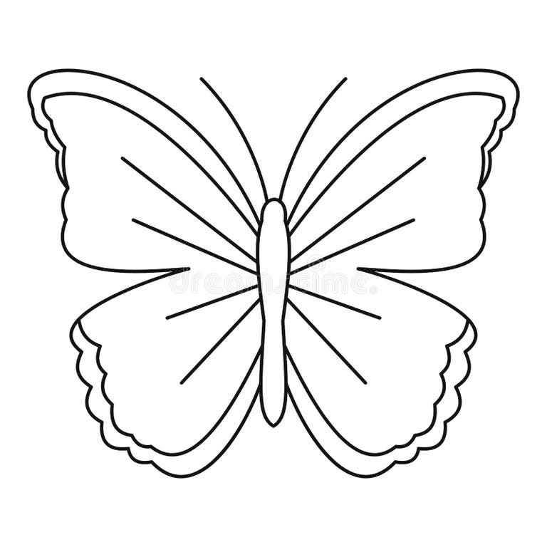 Butterfly Monarch Outline Stock Illustrations – 3,441 Butterfly Monarch ...