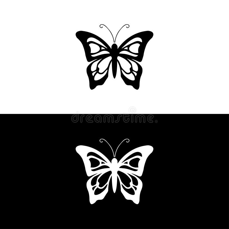 Big Butterfly Icon,Butterfly Silhouette Icons Set, Vector Illustrations ...