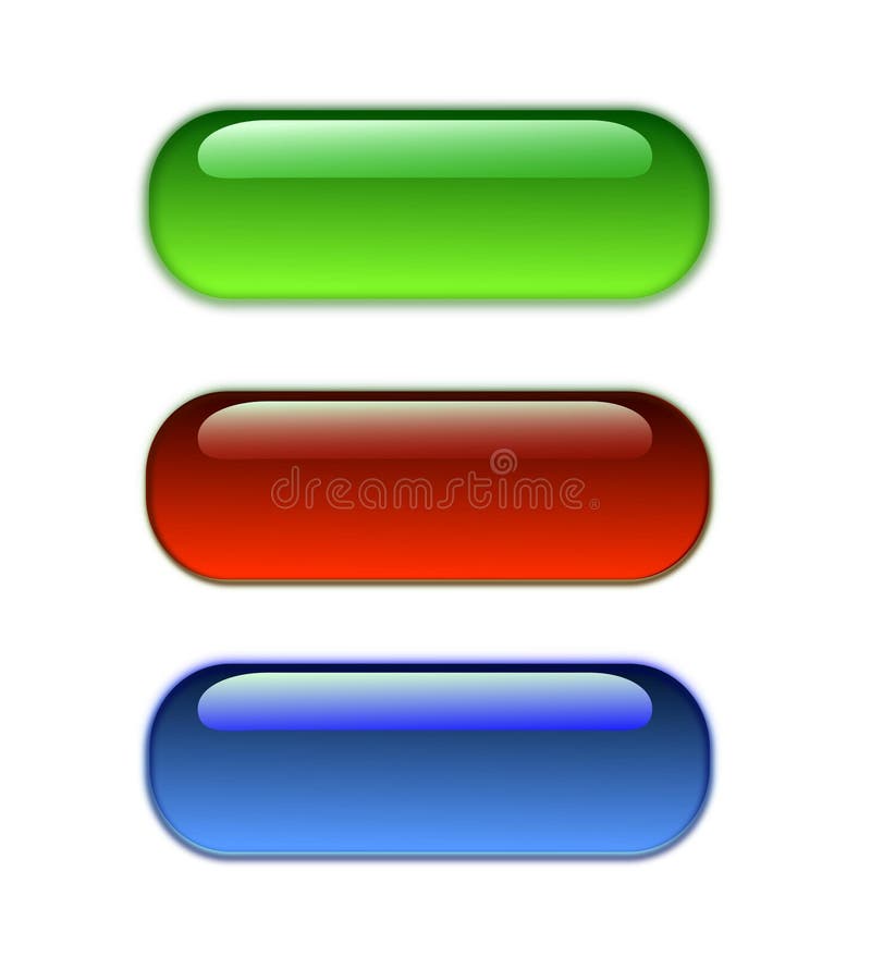 Big buttons stock vector. Illustration of layout, menu - 32265464