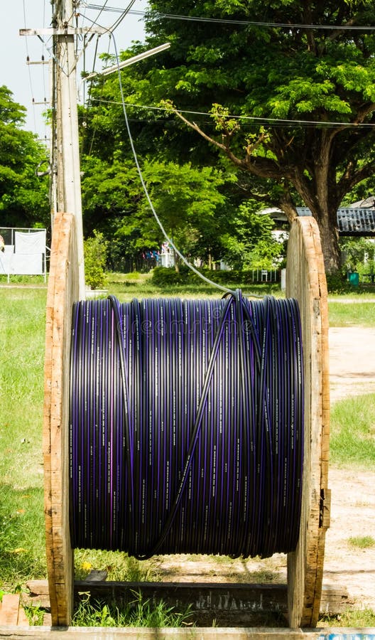 Big cable roll stock photo. Image of band, energy, connection - 45677192