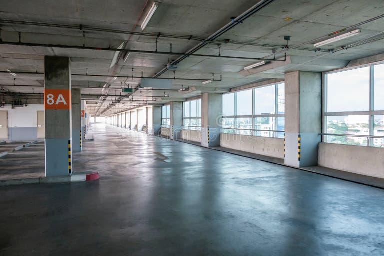 Big car park interior stock photo. Image of floor, urban - 103038430