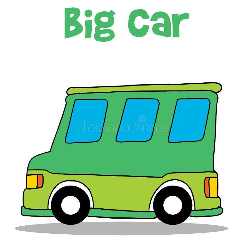 Big car of vector art stock vector. Illustration of drive - 85190874